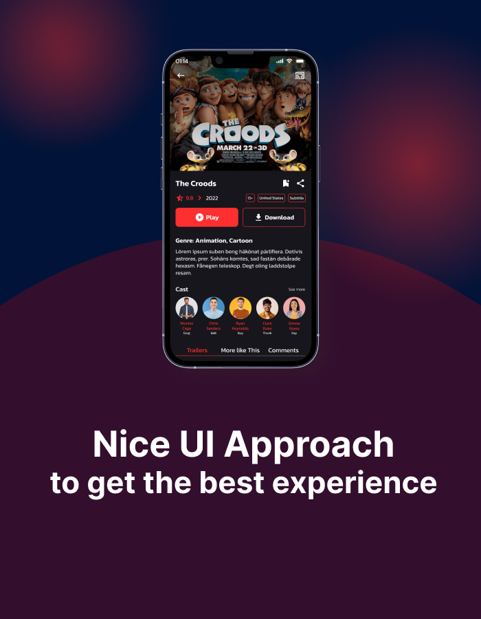 Funflix - OTT Platform Flutter UI Kit by netrosystems | CodeCanyon